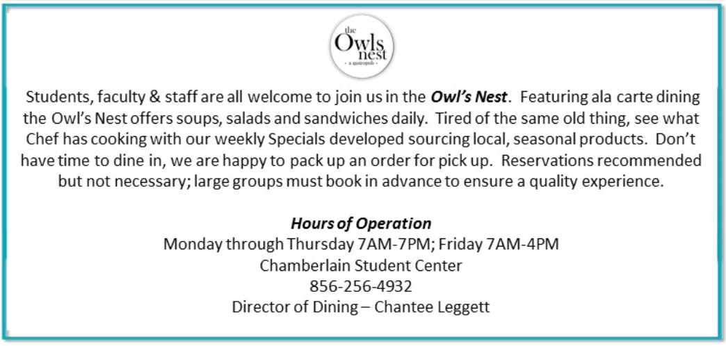 Gourmet Dining | Dining Services | Rowan University